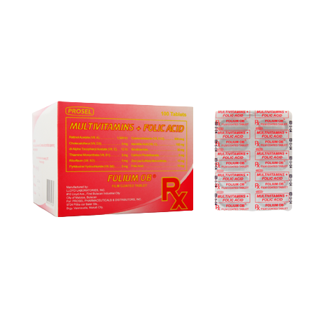 FOLIUM OB Multivitamins / Minerals / Folic Acid Tablet 100's price in ...